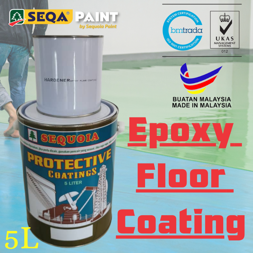 EPOXY💥E-Launching Promotion💥 5Liter (SEQA PAINT) Two Pack Epoxy Floor ...