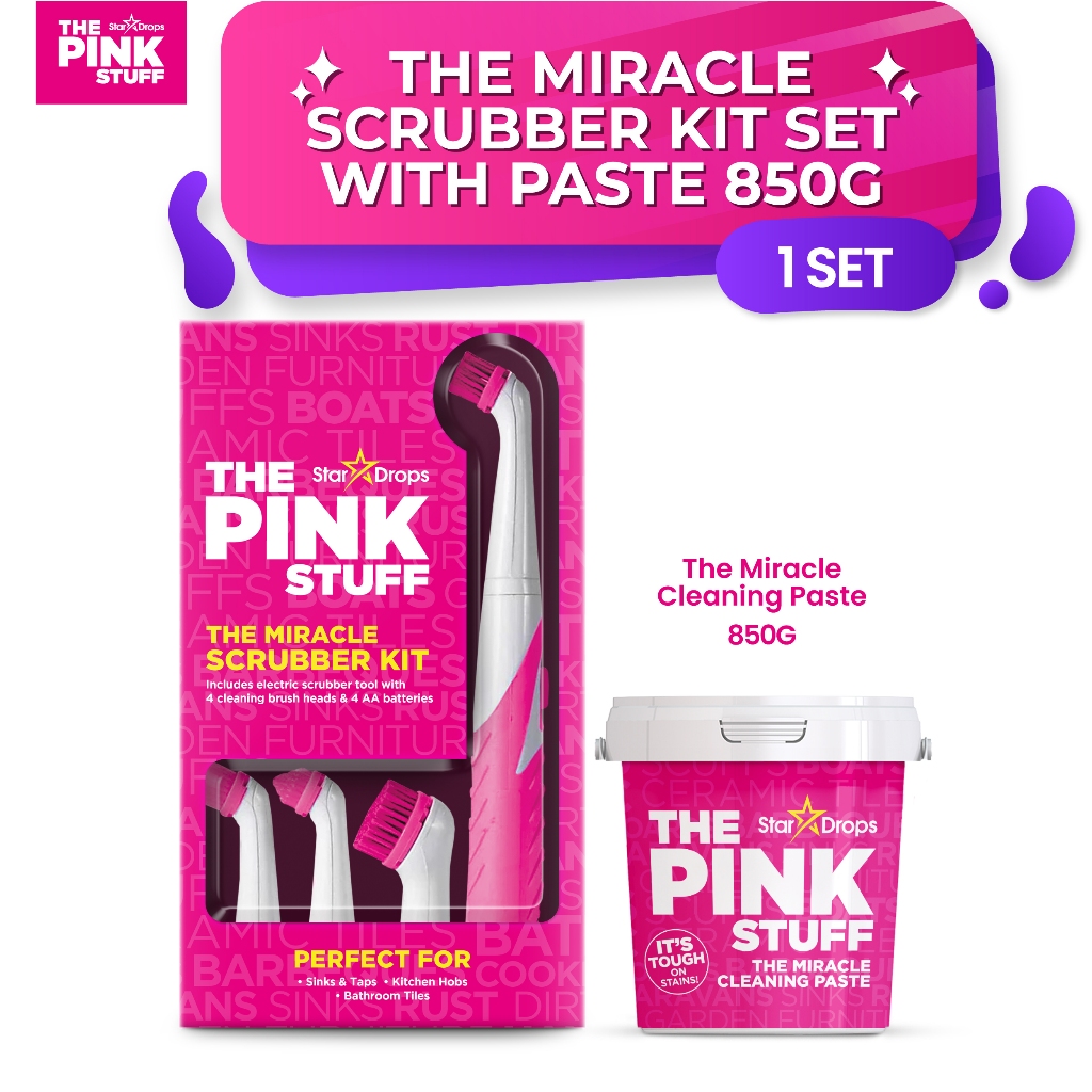 The Pink Stuff The Miracle Scrubber Kit x 1 SET (OPTION PASTE 850G ...