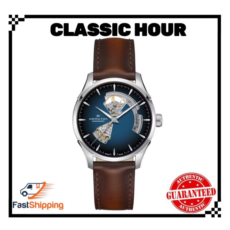 HAMILTON JAZZMASTER OPEN HEART AUTOMATIC H32675540 | Shopee Malaysia