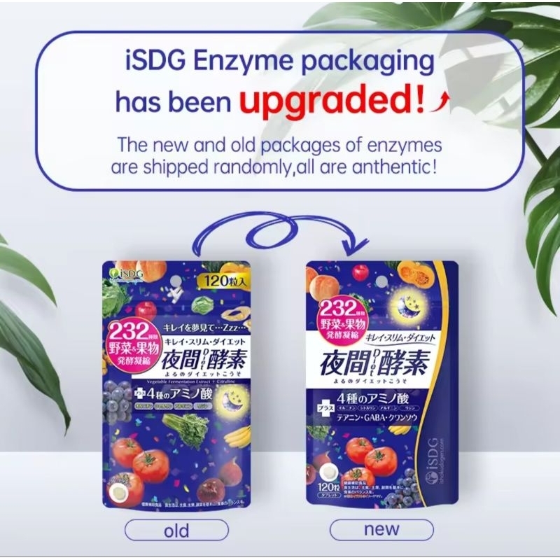 【NEW VERSION】232 ISDG Night enzyme 120 tablets (野菜蔬果酵素) | Shopee Malaysia