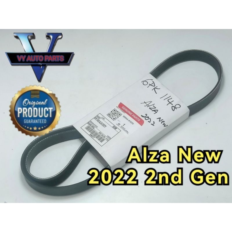 Original Fan Belt Alza 2nd Gen 6pk 1148 9004a-91076 | Shopee Malaysia