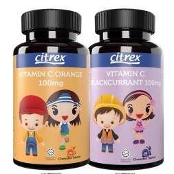 PROMOSI CITREX VITAMIN C ORANGE / BLACKCURRENT 100MG (90TAB) | Shopee ...