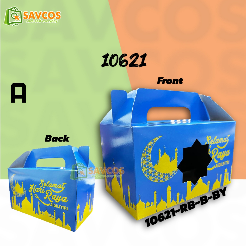 BUNDLE SALE (50PCS-100PCS) RAYABOX,DOORGIFT BOX RAYA KOTAK KUIH RAYA ...