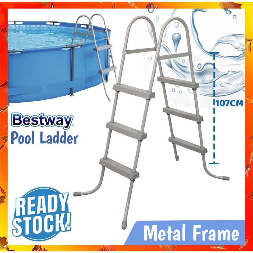 BESTWAY 58335 Pool Ladder Swimming Stairs Step Adult Children Family ...