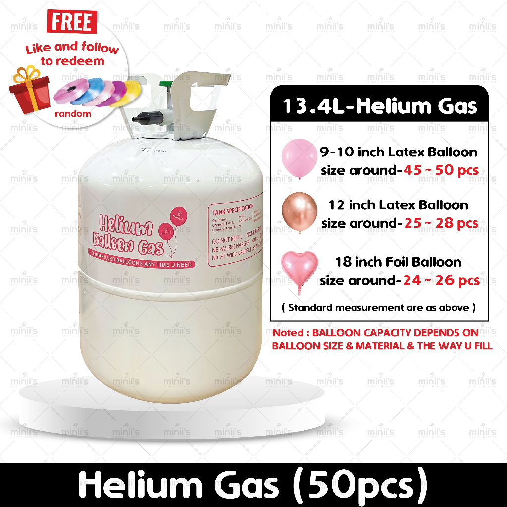 MINIIS PARTY 30pcs Helium Balloon Gas Helium For Balloon Helium Gas ...