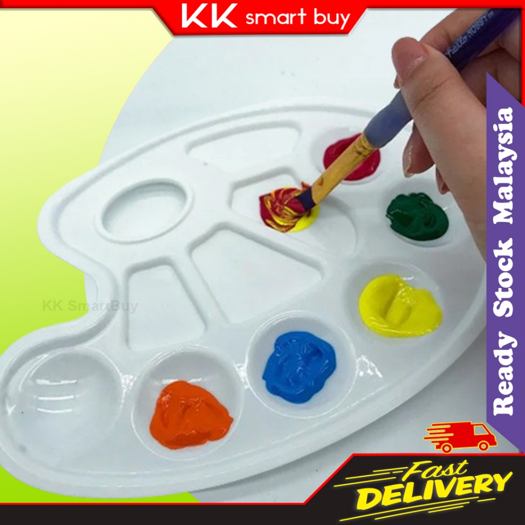 Paint Tray Palettes Plastic Pallets for Kid Adult Student Acrylic Oil ...