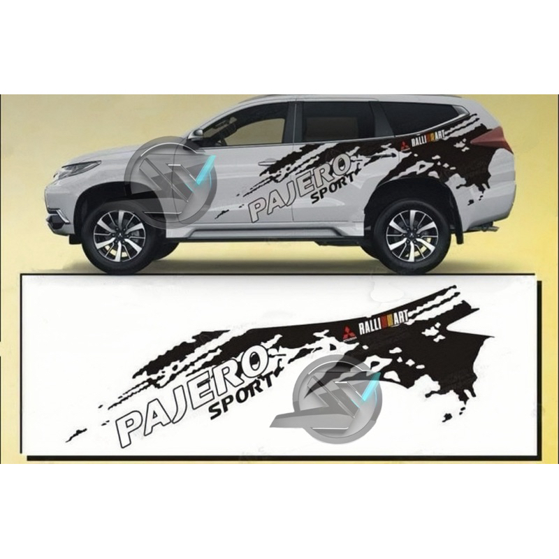 (Ready Stock)S1270# Mitsubishi Pajero Sport Car Body Vinyl Decal ...