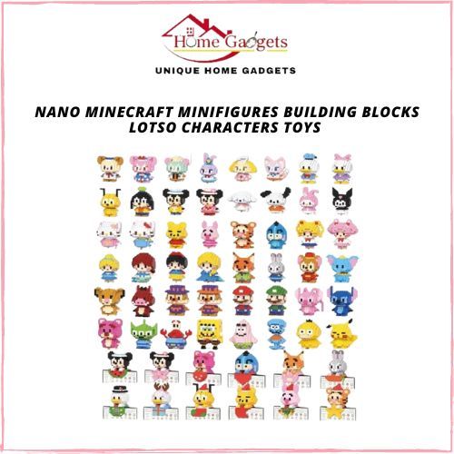 Nano Minecraft Minifigures Building Blocks Lotso Characters Cute ...