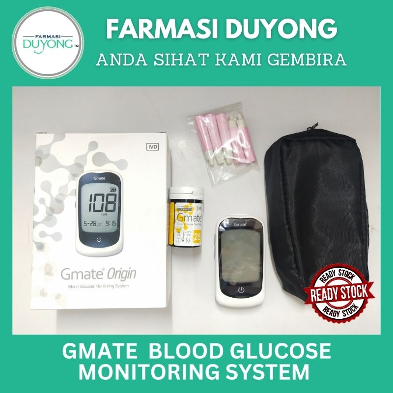 GMATE GLUCOSE METER SET (Mesin cek paras gula dalam badan) | Shopee ...