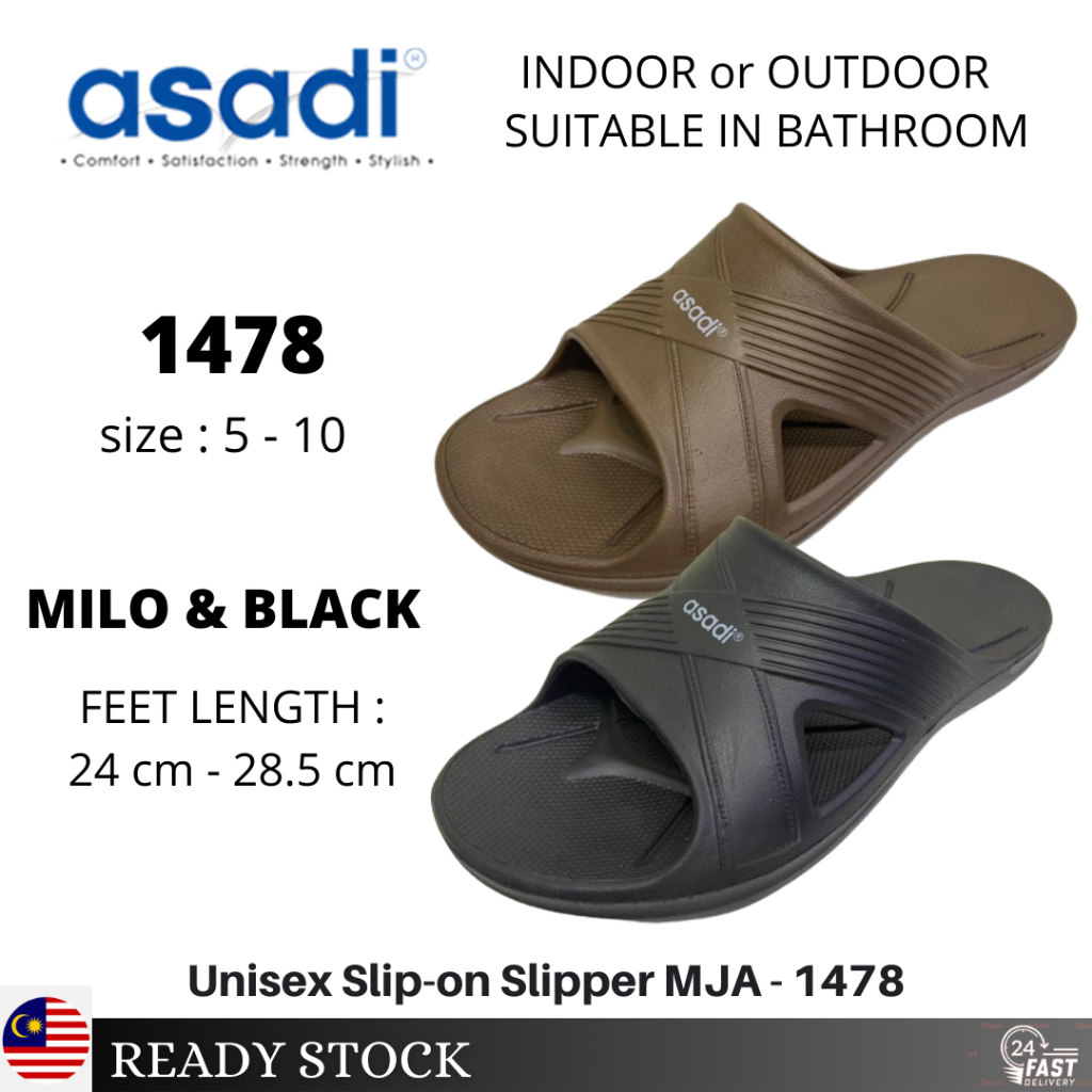 ASADI Unisex Non-slip Lightweight Slipper MJA - 1478 | KASUT SELIPAR ...