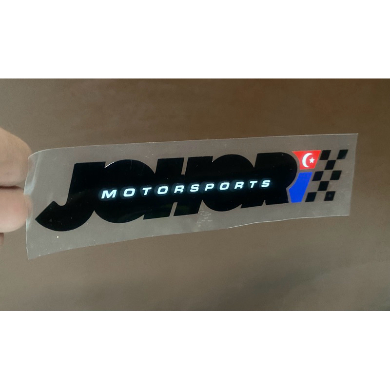 Johor Motorsports Racing Car Sticker Waterproof | Shopee Malaysia