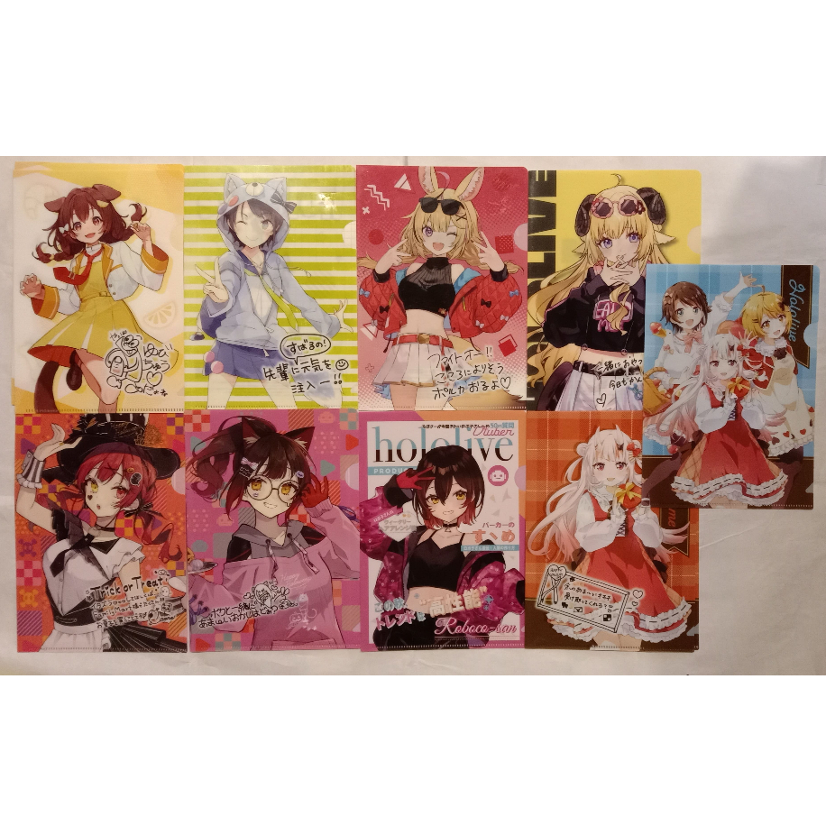 [Ready Stock] hololive x family mart collab A5 clear file folder ...