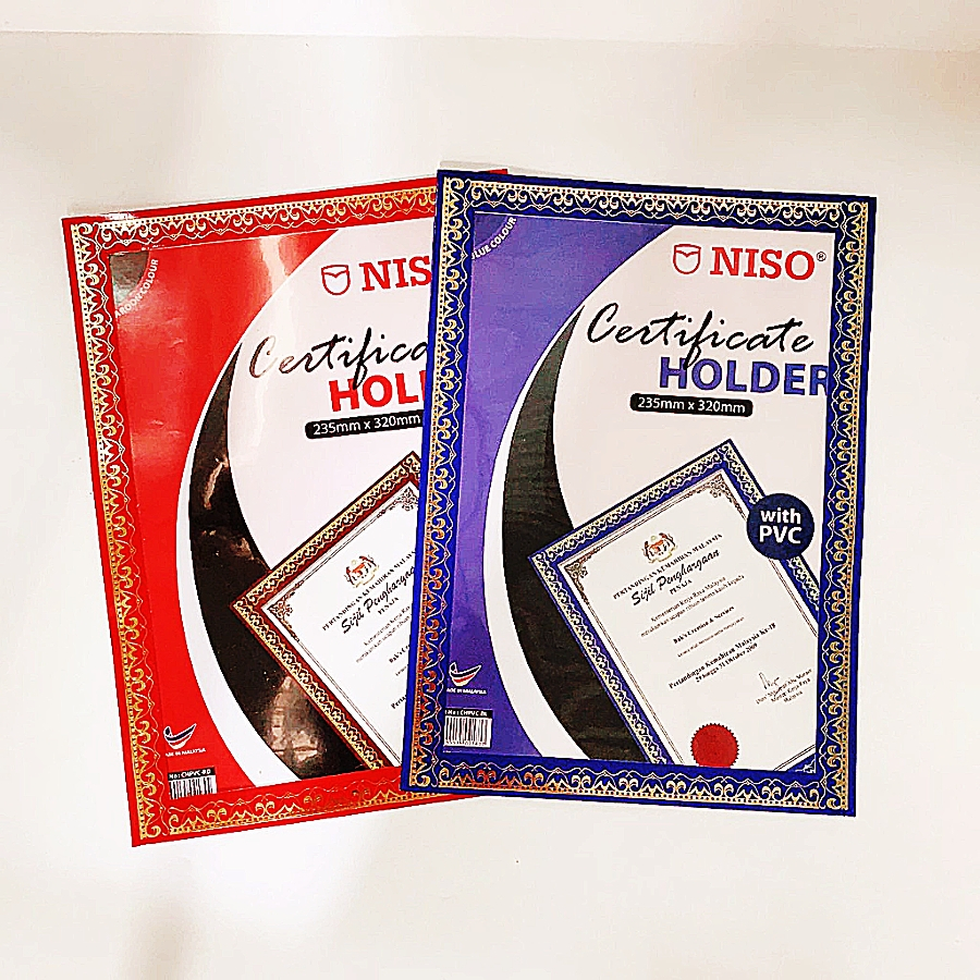 NISO A4 Certificate Holder with PVC Cover/ Sijil A4 Folder/A4 Folder ...