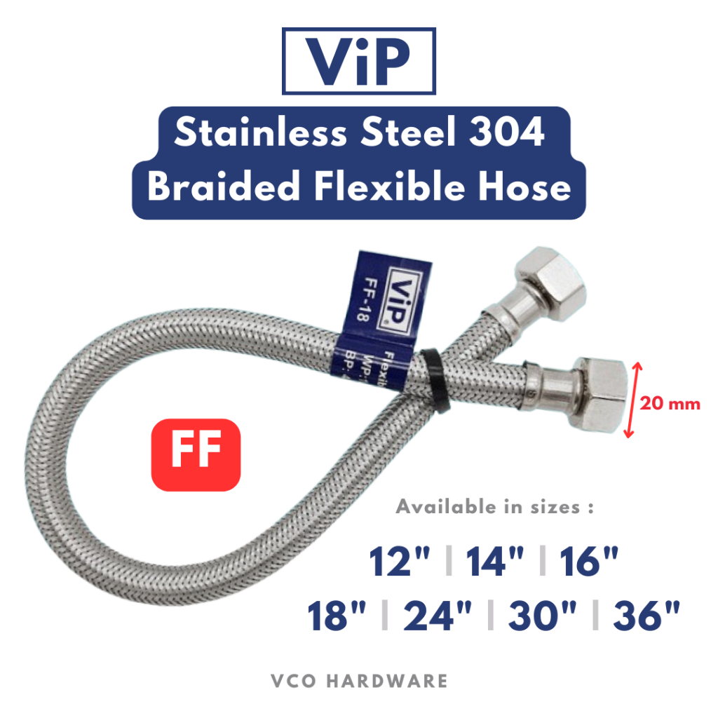 VIP FF Series Stainless Steel 304 Heavy Duty High Pressure Braided ...