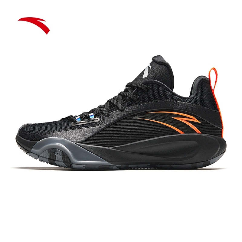 ANTA Men Wind Tunnel 4 BASKETBALL SHOES 1124A1605-2 Black/Orange ...