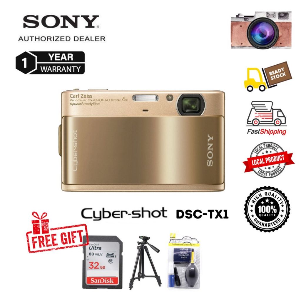 Sony Cyber-shot DSC-TX1/H 10MP "Exmor R" CMOS Digital Camera (1 Year Warranty ) | Shopee Malaysia