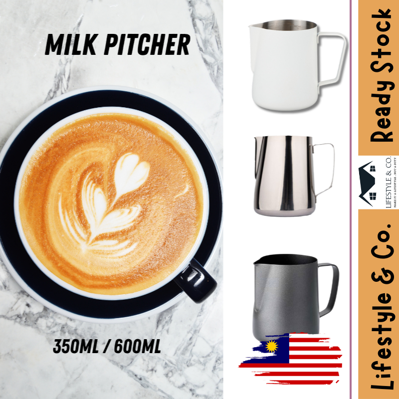 [600ML] - Stainless Steel Latte Art Pitcher Milk Frothing Cup Coffee ...