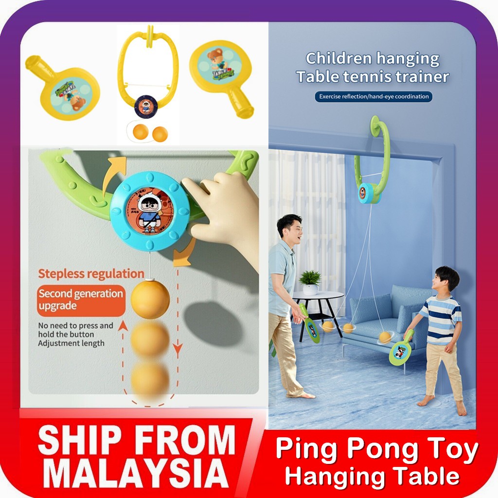 NEW STOCK - Ping Pong Toy Hanging Table Tennis Self Trainer Educational ...