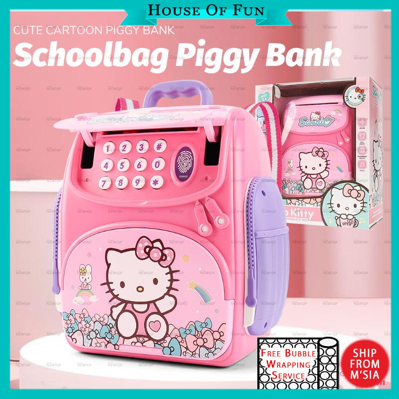 Tabung Kids Money Saving Box Piggy Bank Password Digital Money ...