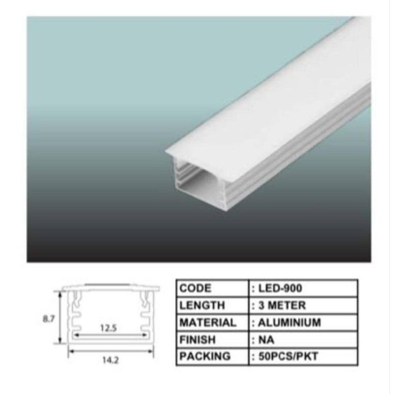 Led channel strip light aluminium casing profile track housing ...