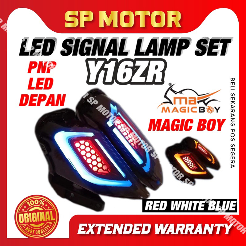 YAMAHA Y16ZR Y16 ZR LED FRONT SIGNAL LAMP SET ASSY RED WHITE BLUE 100% ...