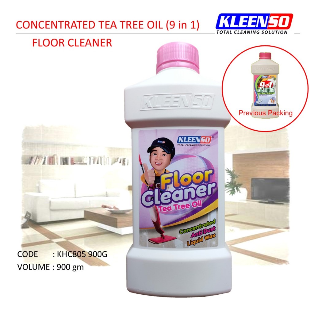 KLEENSO 9 in 1 Pink Tea Tree Oil Anti-Bacterial Floor Cleaner 900G ...