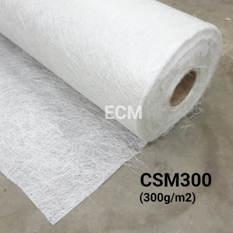 KAIN FIBER 300G/M2 FIBERGLASS CHOPPED STRAND MAT (30KG ROLL) 300GSM ...