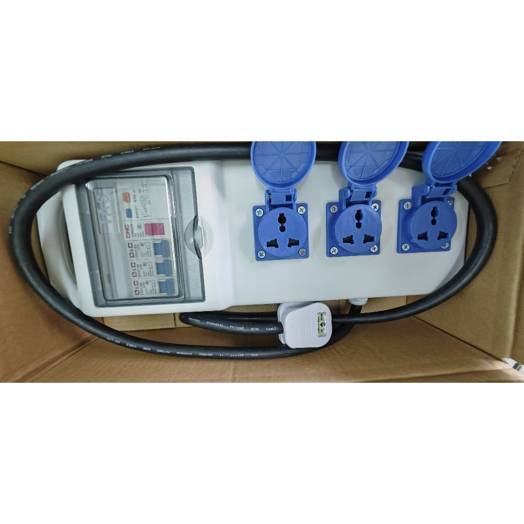 Portable Distribution DB Box IP67 & IP44 220V x 16A 3 Pin 3Gang Socket & 13A Switch Socket ...