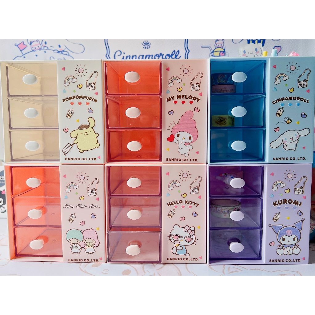 [MISSBEAR] Cartoon desktop drawer pen holder storage box. Kotak ...