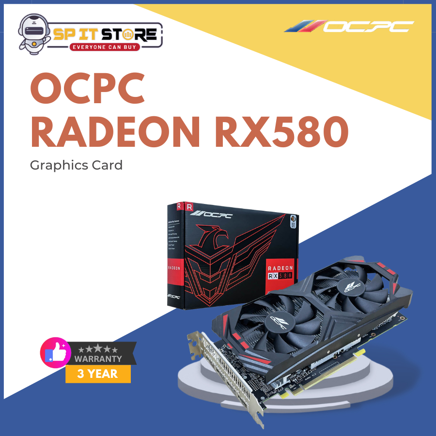 OCPC RADEON RX580 8GB DDR5 256BIT GPU | Shopee Malaysia