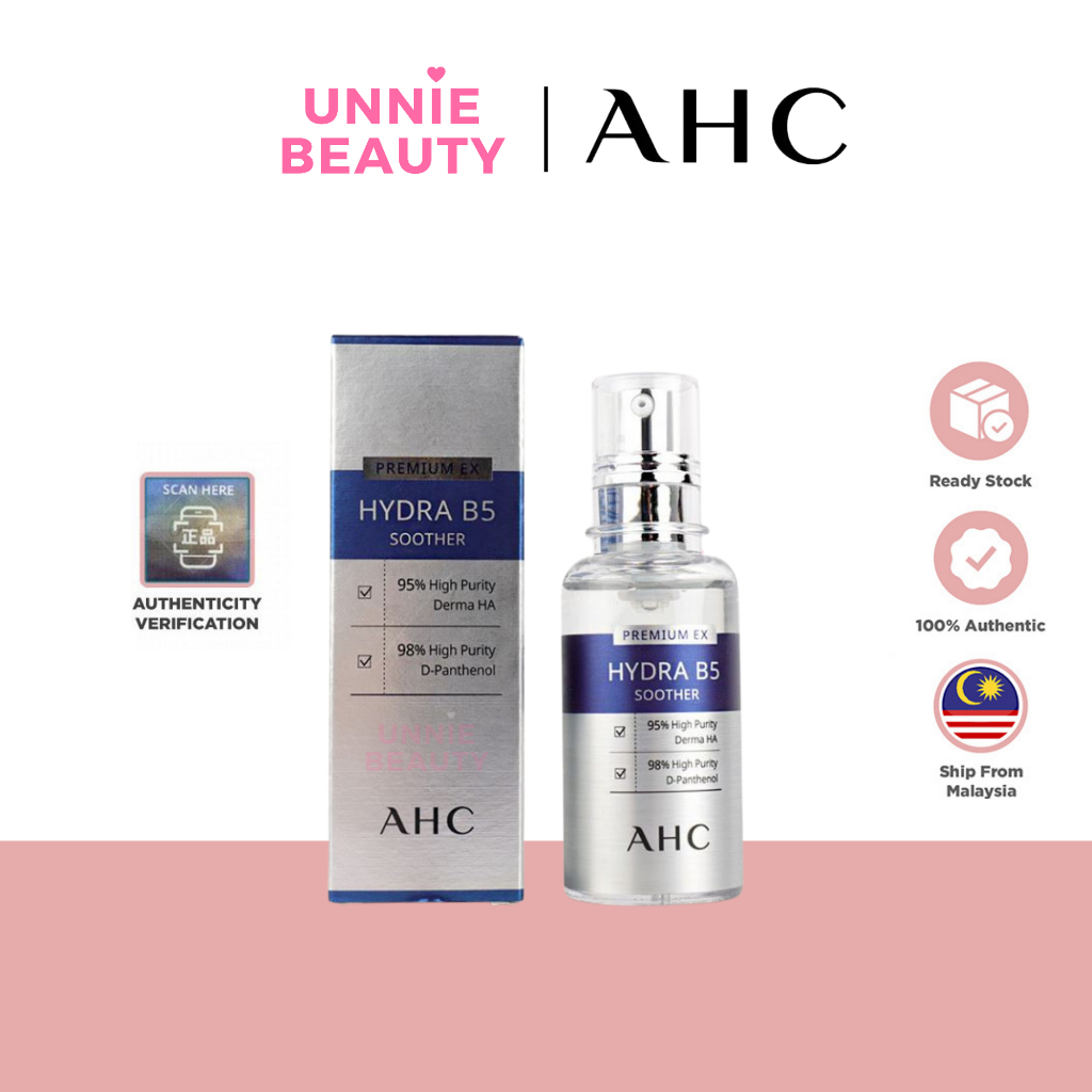 AHC Premium EX Hydra B5 Soother 50ml Serum Skincare Moisture 护肤品 | Shopee Malaysia
