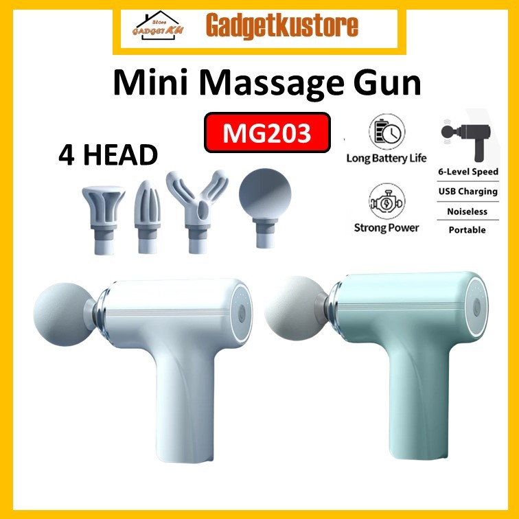 MG203 Mini Massage Gun Vibration Massage Gun Rechargeable Wireless ...