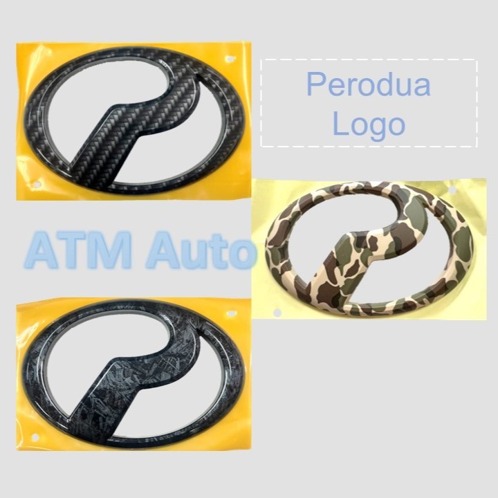 Perodua Logo Emblem Front Rear Forged Carbon Carbon Fibre Camouflage ...