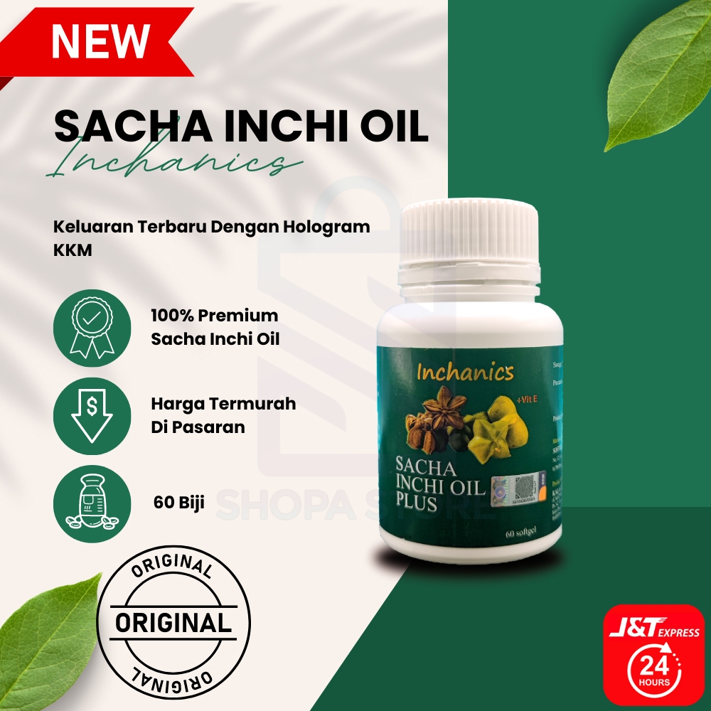 Sacha Inchi Oil Inchanics Original - 60 Softgel (KKM Hologram) - Minyak ...