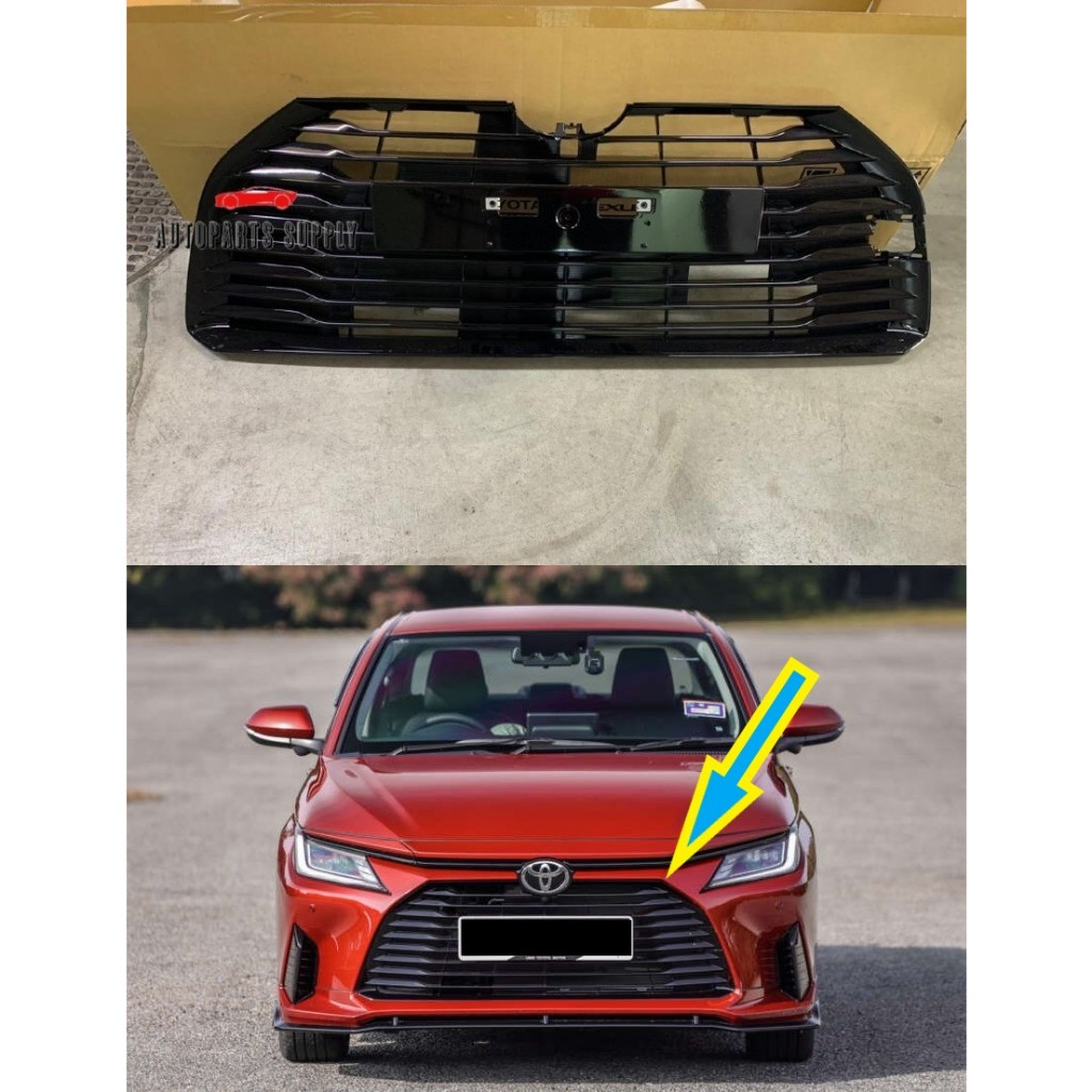 ORIGINAL TOYOTA VIOS AC100 2023 - 2025 FRONT BUMPER GRILLE MESH ...
