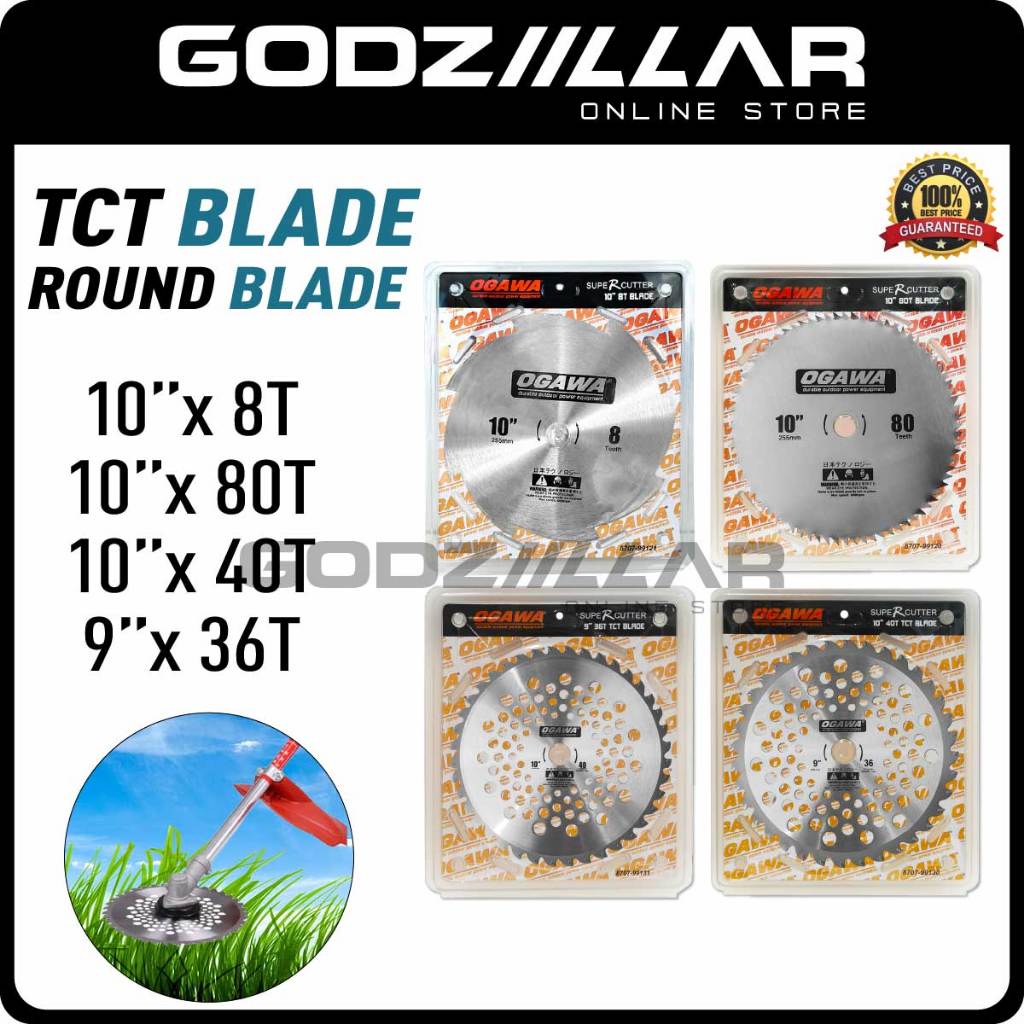 Ogawa 8T 36T 40T 80T Grass Cutter Brush Cutter Metal TCT Blade | Mata Pisau Bulat Mesin Rumput ...