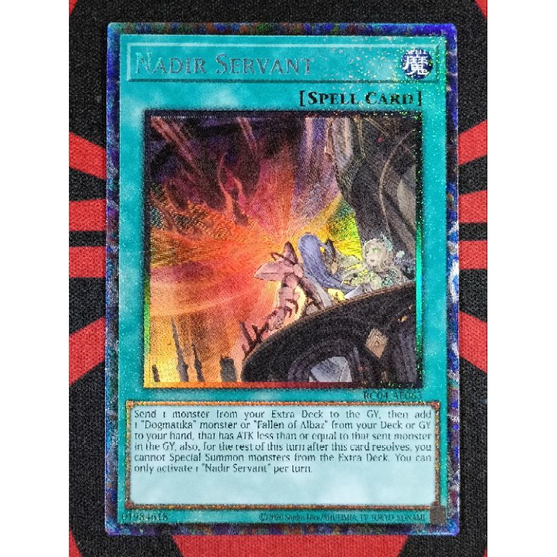 YUGIOH KONAMI RC04-AE063 Nadir Servant (Collector's Rare/Secret Rare/Super Rare) | Shopee Malaysia