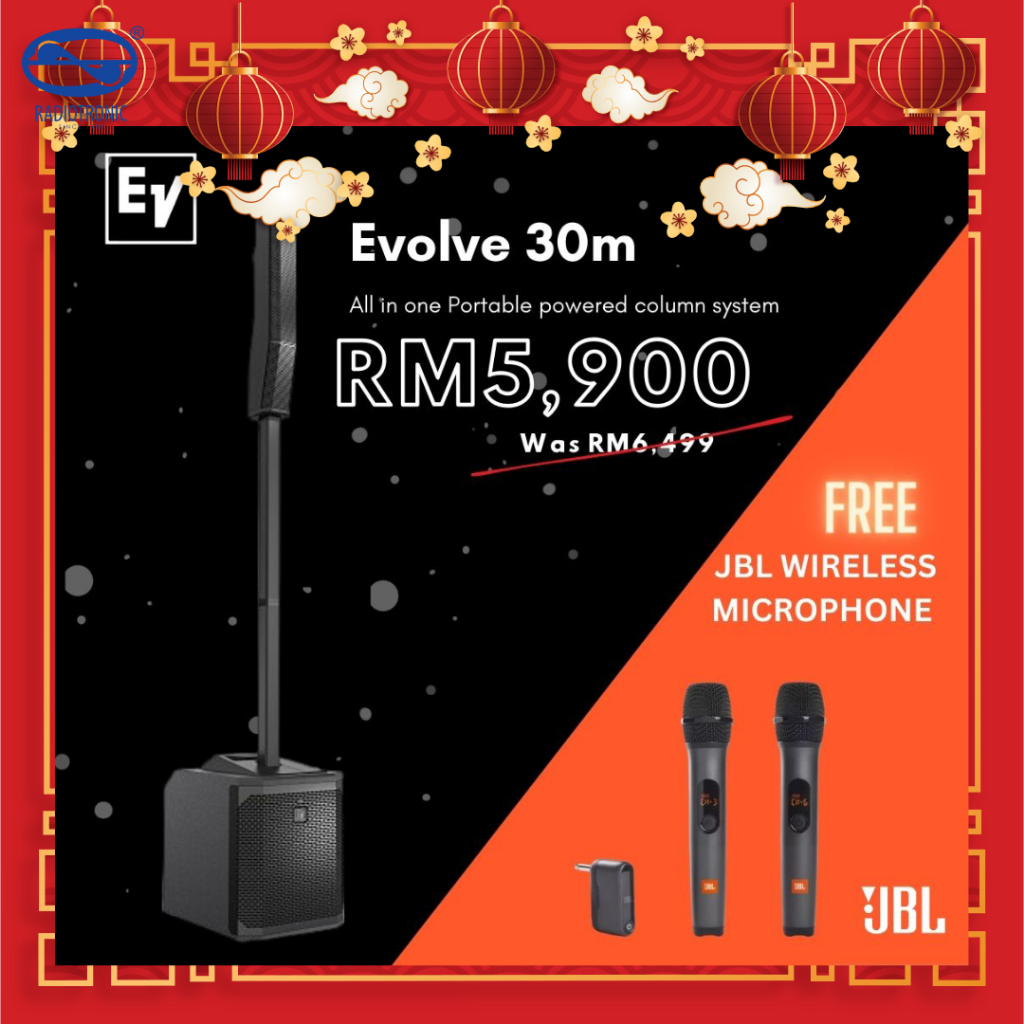 (CNY Sale) Electro-Voice Evolve 30M Powered Column Loudspeaker System ...