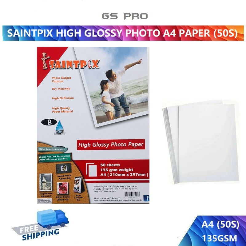 [GSPRO] A4 High Glossy Photo Paper - 120gsm 135gsm 190gsm for Brochures ...