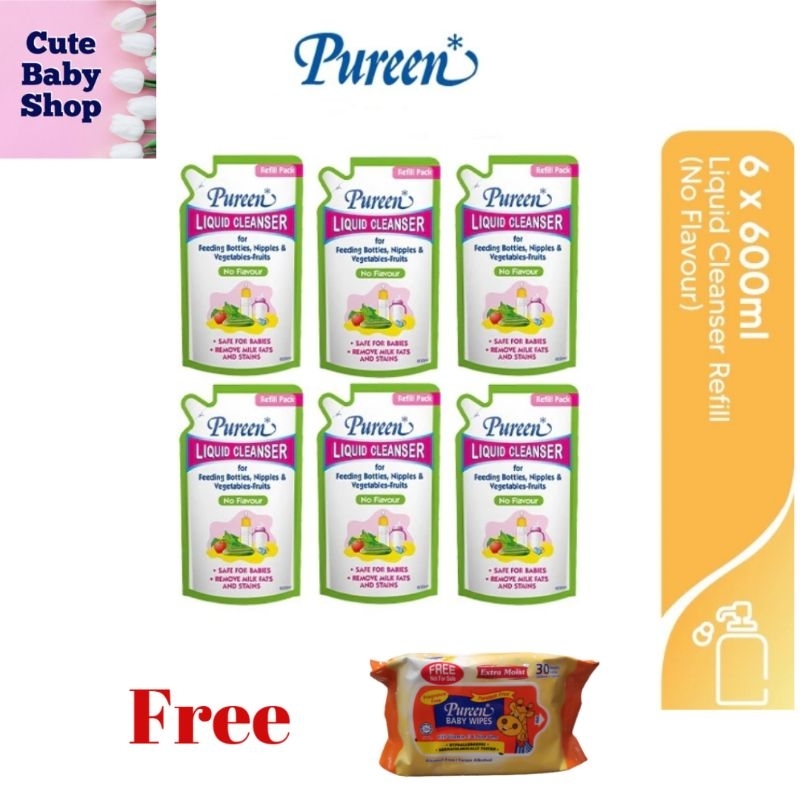 Pureen Liquid Cleanser Value Pack 6xRefill(600g) | Shopee Malaysia