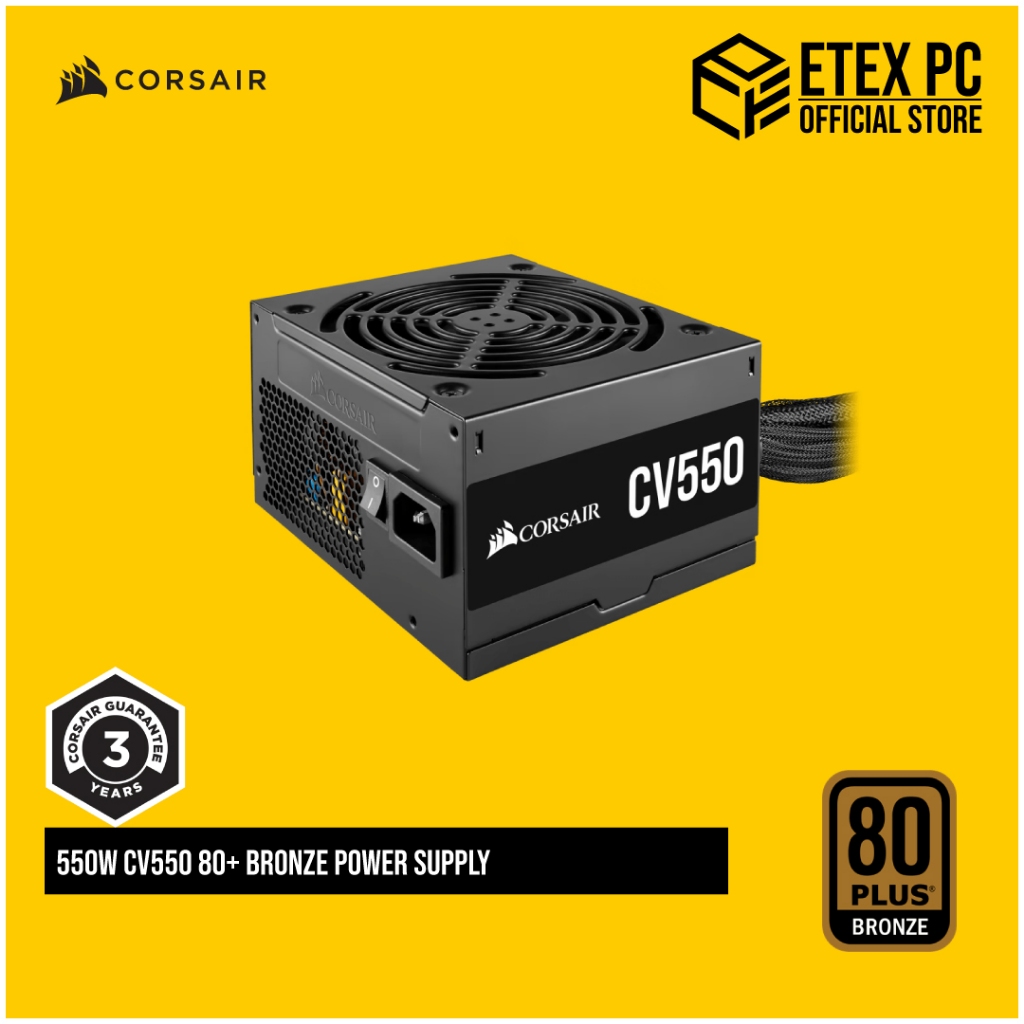 CORSAIR CV550 550W 80+ Bronze Power Supply # CP-9020210-UK | Shopee ...