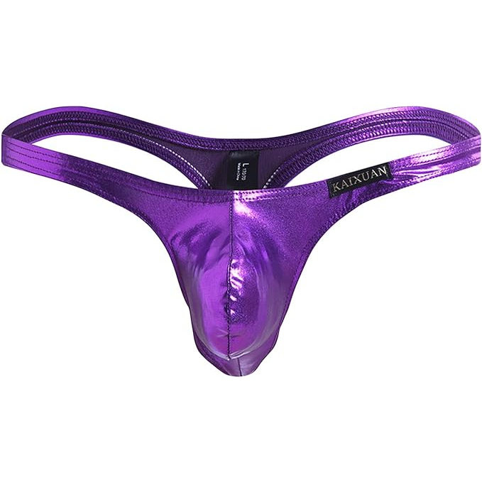 TTO-1045-DK Faux Leather men's underwear thongs t-strings g-string ...