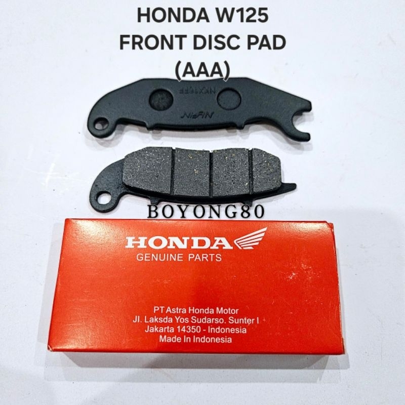 HONDA W125 WAVE 125 DISC PAD BRAKE PAD (AAA) ( READY STOCK ) | Shopee ...