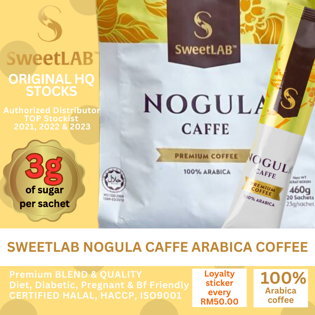 SWEET HEALTH Sweetlab Nogula Caffe Arabica Coffee (Exp:2026) | Shopee ...