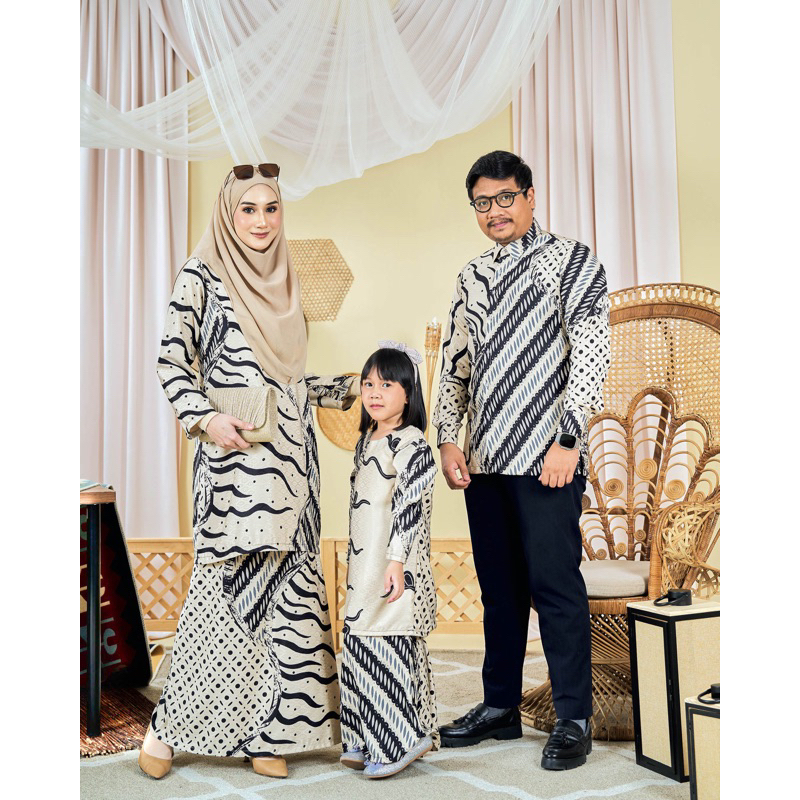 [LUVLA x SULTANAH] SEDONDON ARMANI Kurung IBU ANAK / Kemeja Batik / Satin jacquard / XS-5XL ...