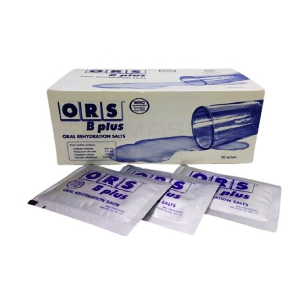 ORS B PLUS ORAL REHYDRATING SALTS BLUE 1G X 50 SAC [EXP3/2026] | Shopee ...