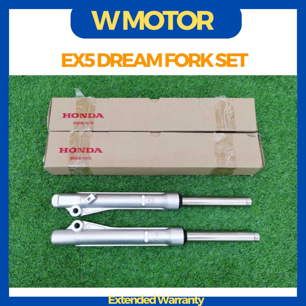 HONDA EX5 DREAM FORK SET (100%Original) FRONT FORK ASSY FRONT FORK SET / REAR ABSORBER ORI ...