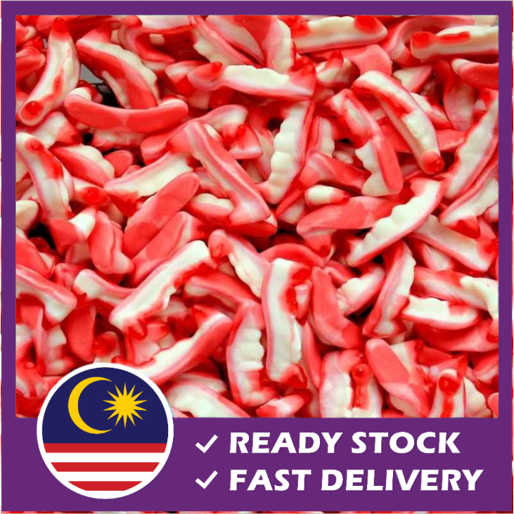 【SwtLife】Lion Teeth Sweet Sour Candy Halal Gummy Bebeto Haribo Snack ...