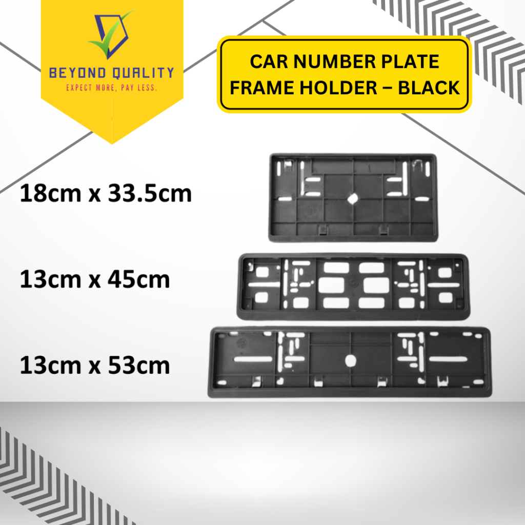 Car Plate Casing Frame/Cover Number Plate Holder (Universal) | Shopee ...