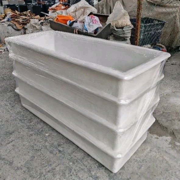NEX 5 x2x3 White Fiberglass Fish Tank Fiber Water Pond Aquarium Heavy ...